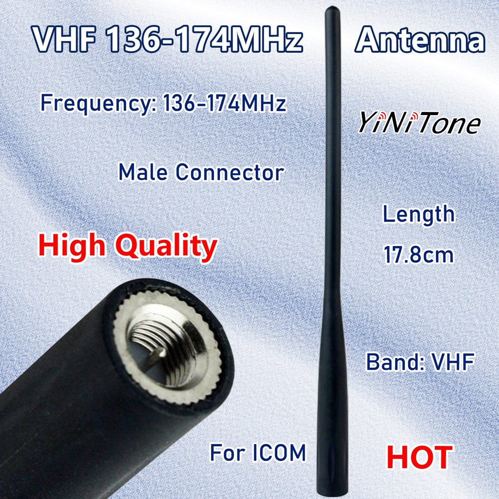 Radio universal Male Antenna for ICOM FA-S270C IC-95 IC-R5 IC-R6 IC-E80 ...