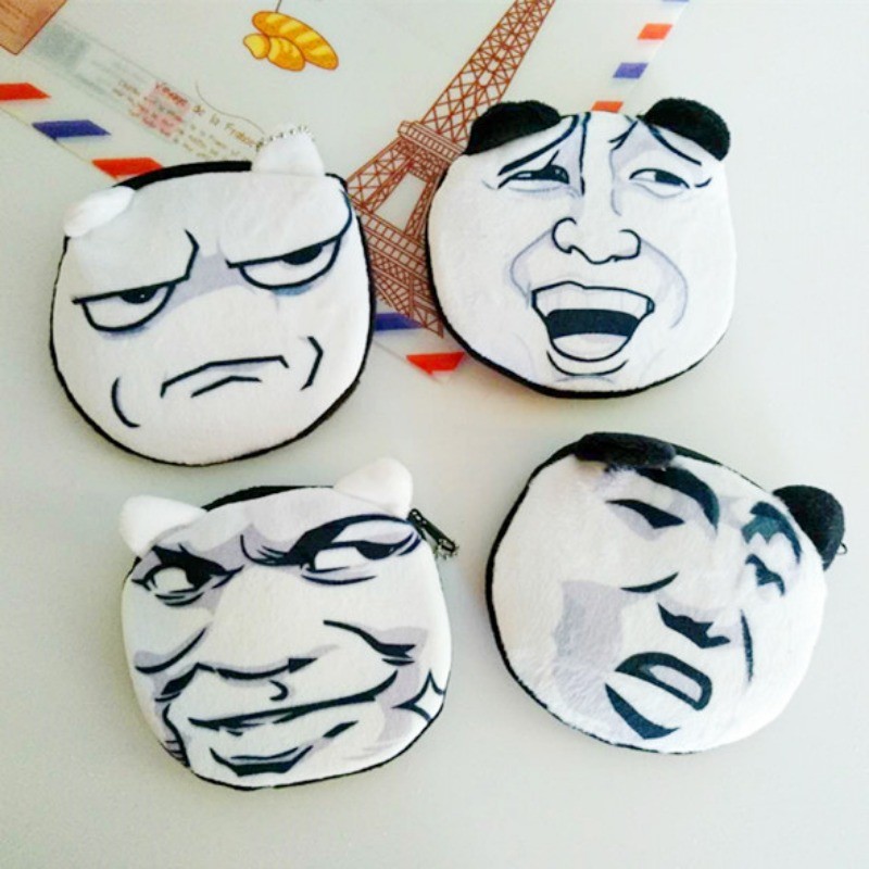 10cm Rage Comic 10cm Rage Comic Funny Emoji Pack Plush Couple Wallet ...