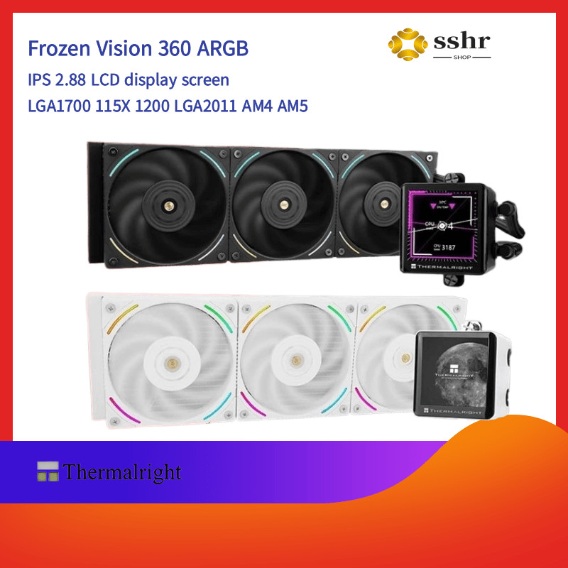 Thermalright FROZEN VISION 360 Black CPU Water-Cooled Integrated Liquid ...