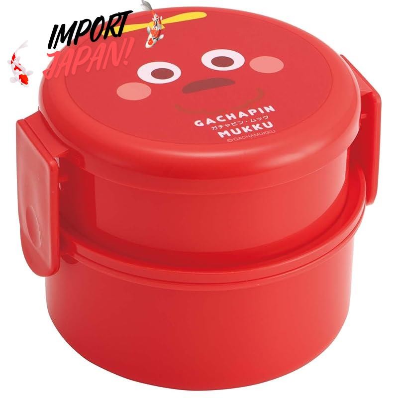 【Import from Japan】Skater Bento Box 500ml 2-tier Round Onigiri Case Antibacterial Made in Japan ...