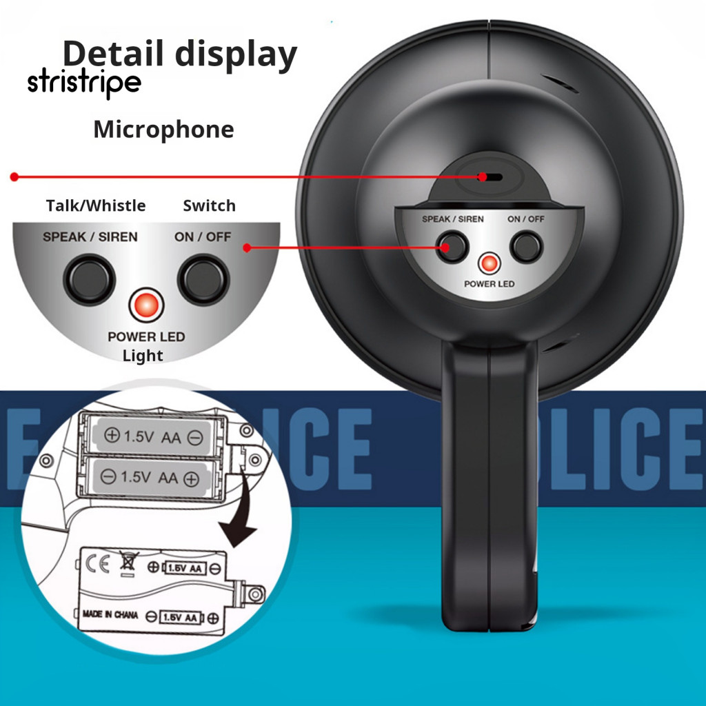 STR- Battery Operated Megaphone Toy Voice Modes Megaphone Toy Mini ...
