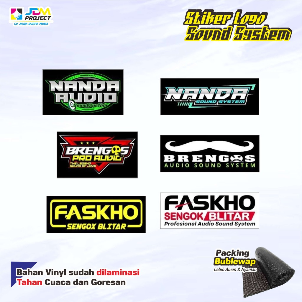 Jdm Project - Sound Audio Sound System Sound Horeg Sticker Waterproof Vinyl Sticker | Shopee ...