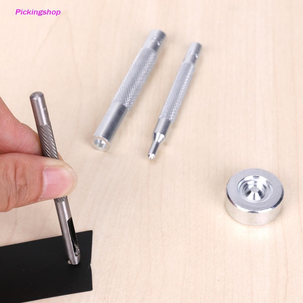 Press Studs Button Set Portable Punch Hole Kit Handmade DIY Material ...
