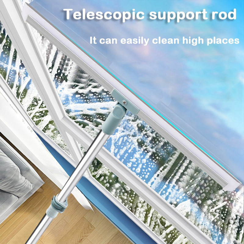 Floor Scraping Silicone Broom Retractable Broom To Clean The Floor ...