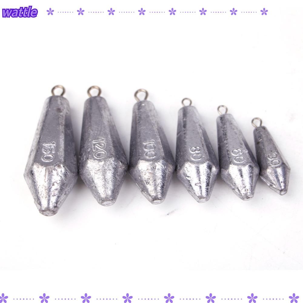 WATTLE Fishing Lead Sinkers, 10g-200g concave bottom Fishing Weight ...