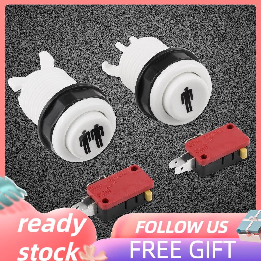 Hanhan1 Long Start Button DIY Kit 1P + 2P Player Push For Arcade Games ...