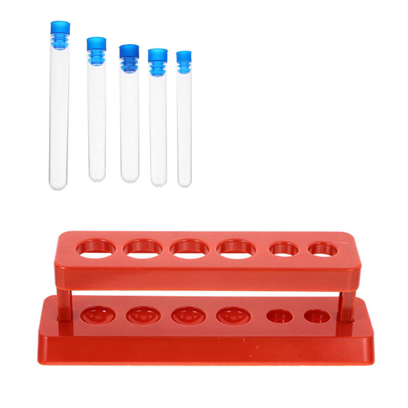1pcs 6-Hole Plastic Test Tube Rack Plastic Laboratory Test Tube Rack ...