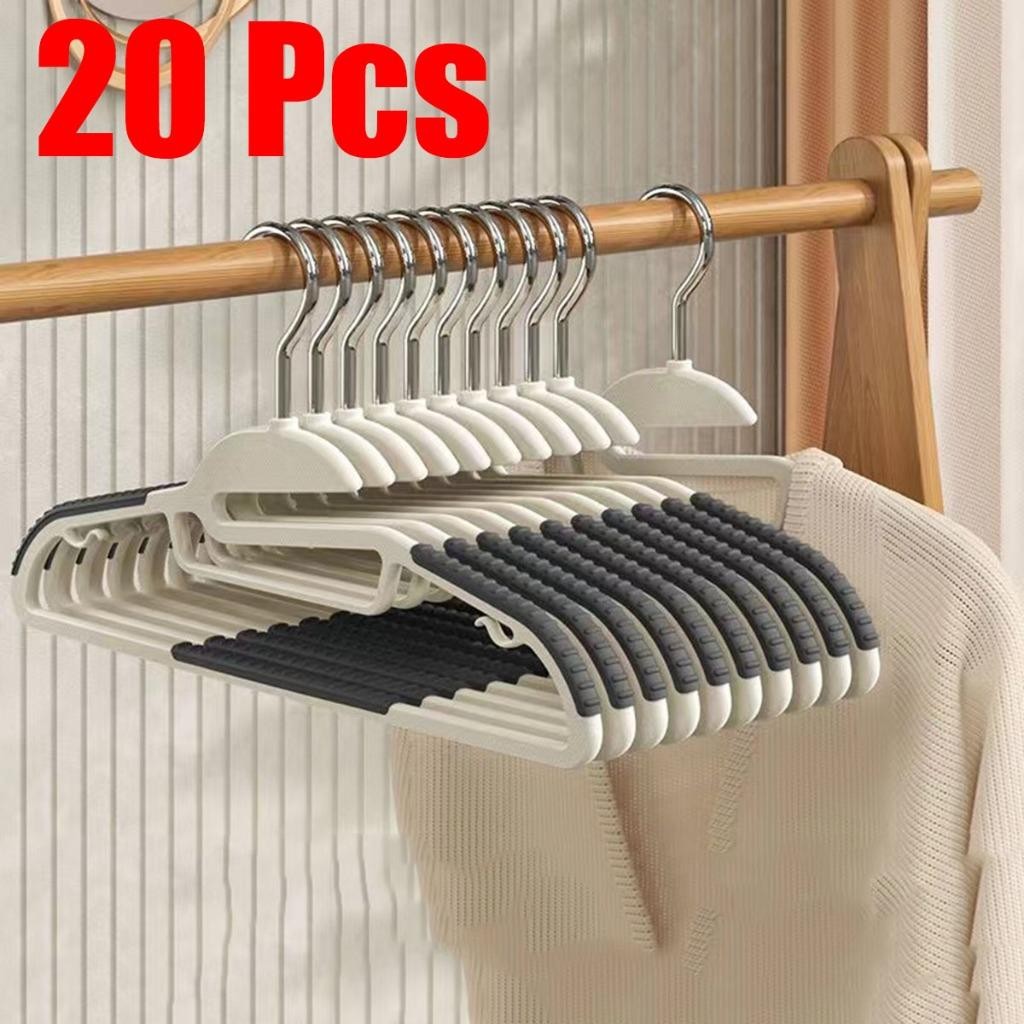 20PCS Cloth Hanger Non-slip Heavy Duty Drying Hangers with 360° Swivel ...