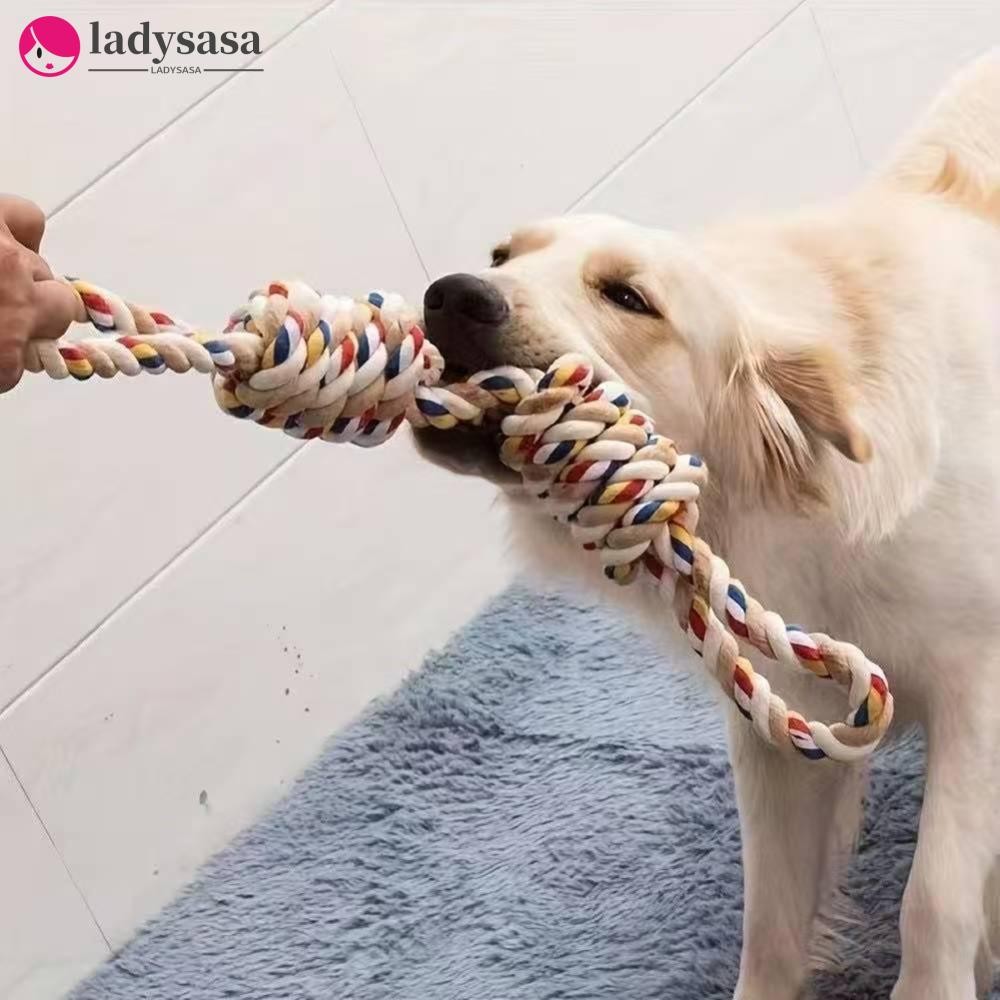 Ladysasa Dog Rope Toys Dental Chew Rope for Dogs Durable Puppy Teething ...