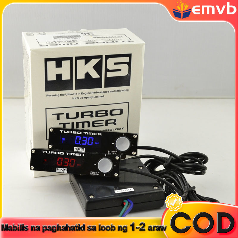 HKS Universal Turbo Timer Digital Display LED Red Blue Light DC 12V ...