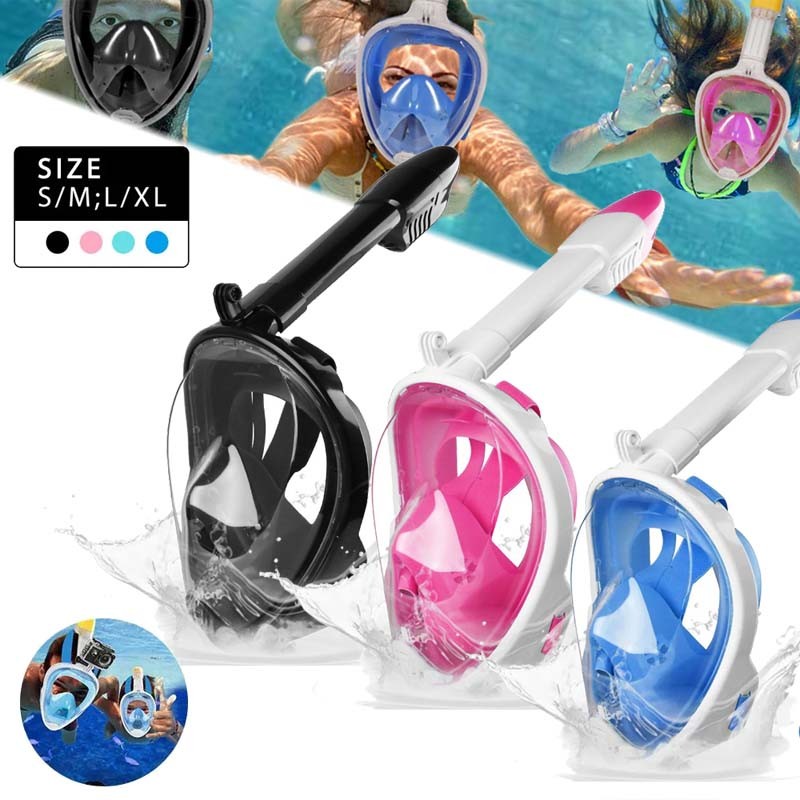 Professional Snorkeling Diving Mask Full Face Snorkel Mask Snorkeling ...