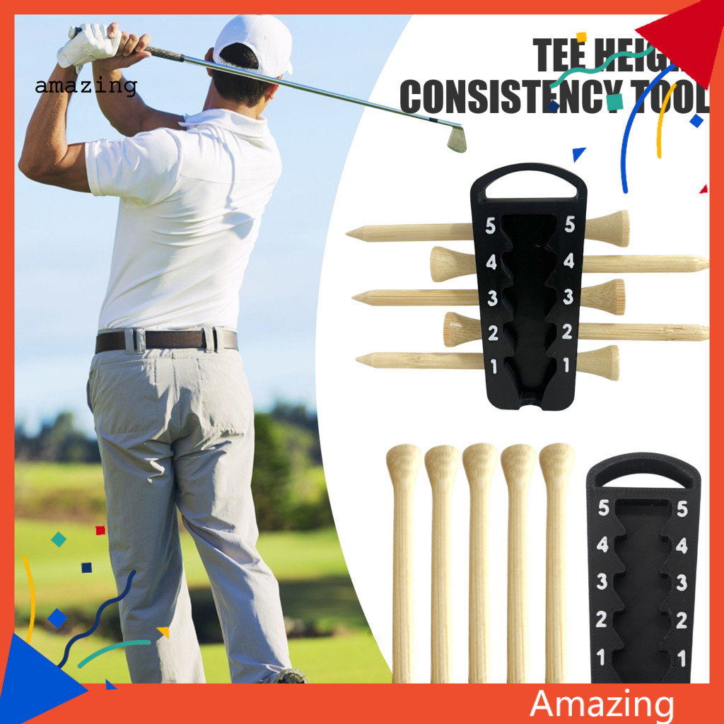 [AM] Swing Angle Accuracy Tool for Golf Tees Wooden Tee Height Setter ...