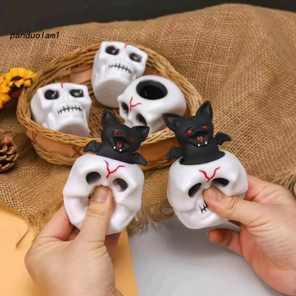 PANDU Skull Bone Squeeze Toys Creepy Halloween Toy Creepy Halloween ...
