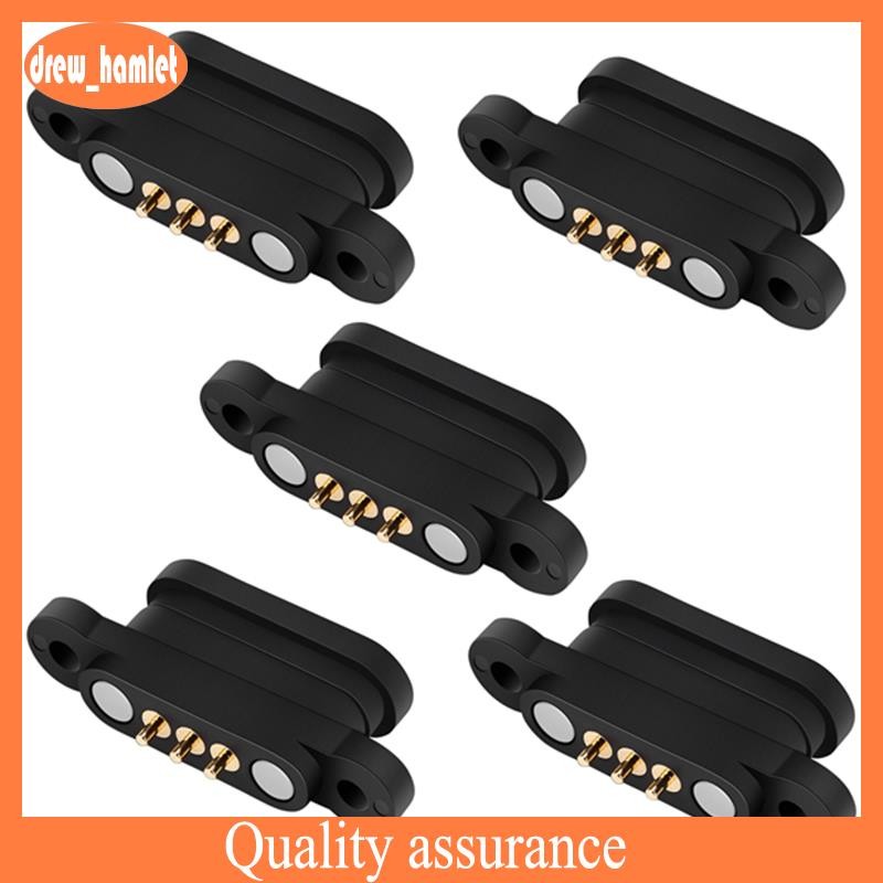 5 Pairs Spring Loaded Magnetic Pogo Pin Connector 3 Positions Magnets ...