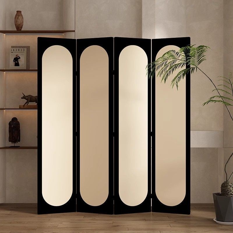 French Screen Partition Living Room Foldable Mobile Office Bedroom ...