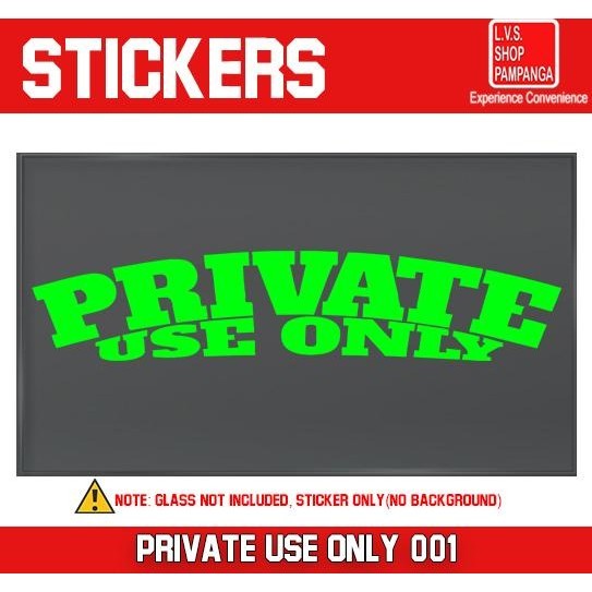 L.V.S. Shop Pampanga Stickers - PRIVATE USE ONLY 001 For Laptop ...