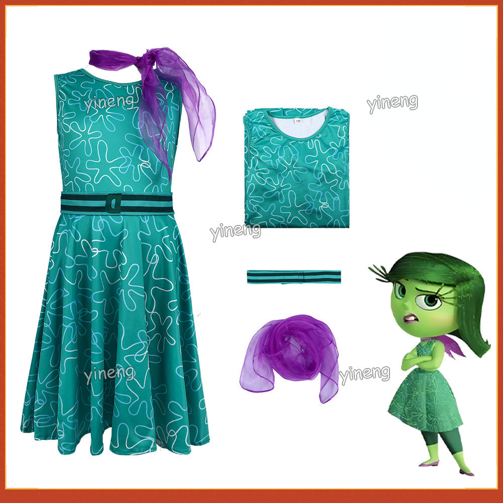 Kids Boy Halloween Costume Inside Out 2 Joy Fear Anixety Cartoon ...