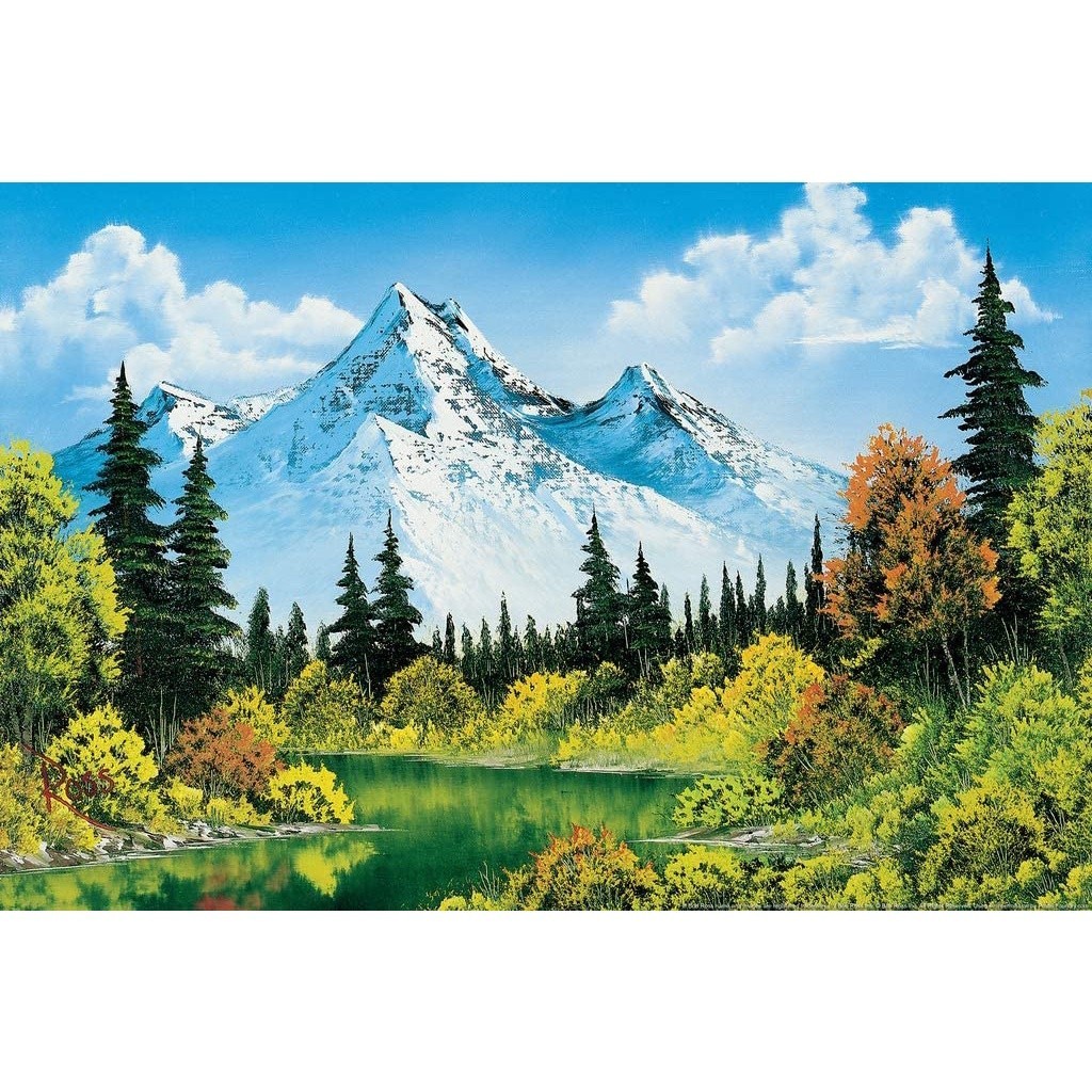 Poster Bob Ross Meadow Lake Canvas Art Print Painting Cooall Decor Art ...