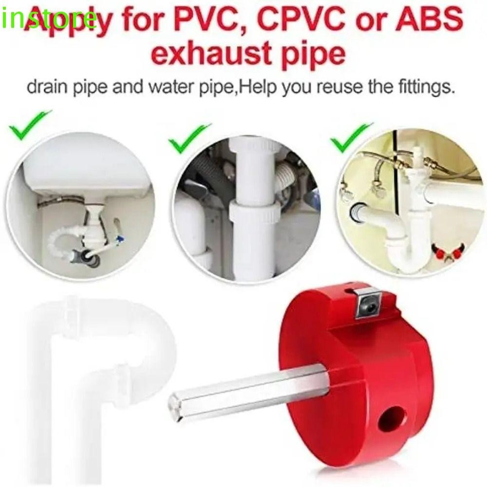 INSTORE Water Pipe Reamer, 2 Inch CPVC Pipe Fitting Reamer, Pipe Reamer ...