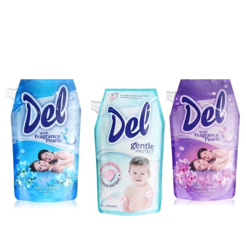 Del Fabric Softener - 1L (Gentle Protect, Joy, Love, Shower Fresh ...