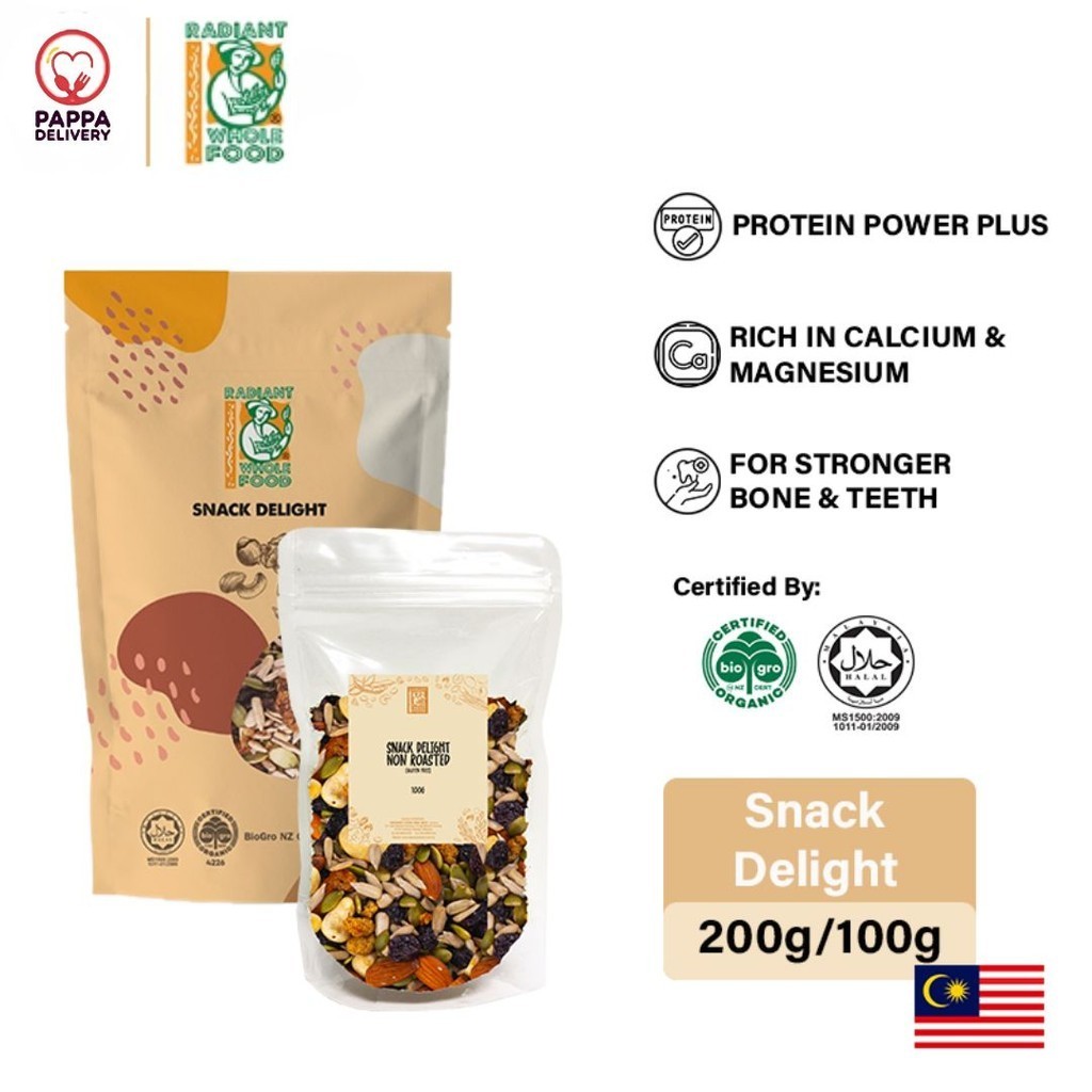 Radiant Snack Delight, Non Roasted Mixed Nuts (Gluten Free) | Shopee ...