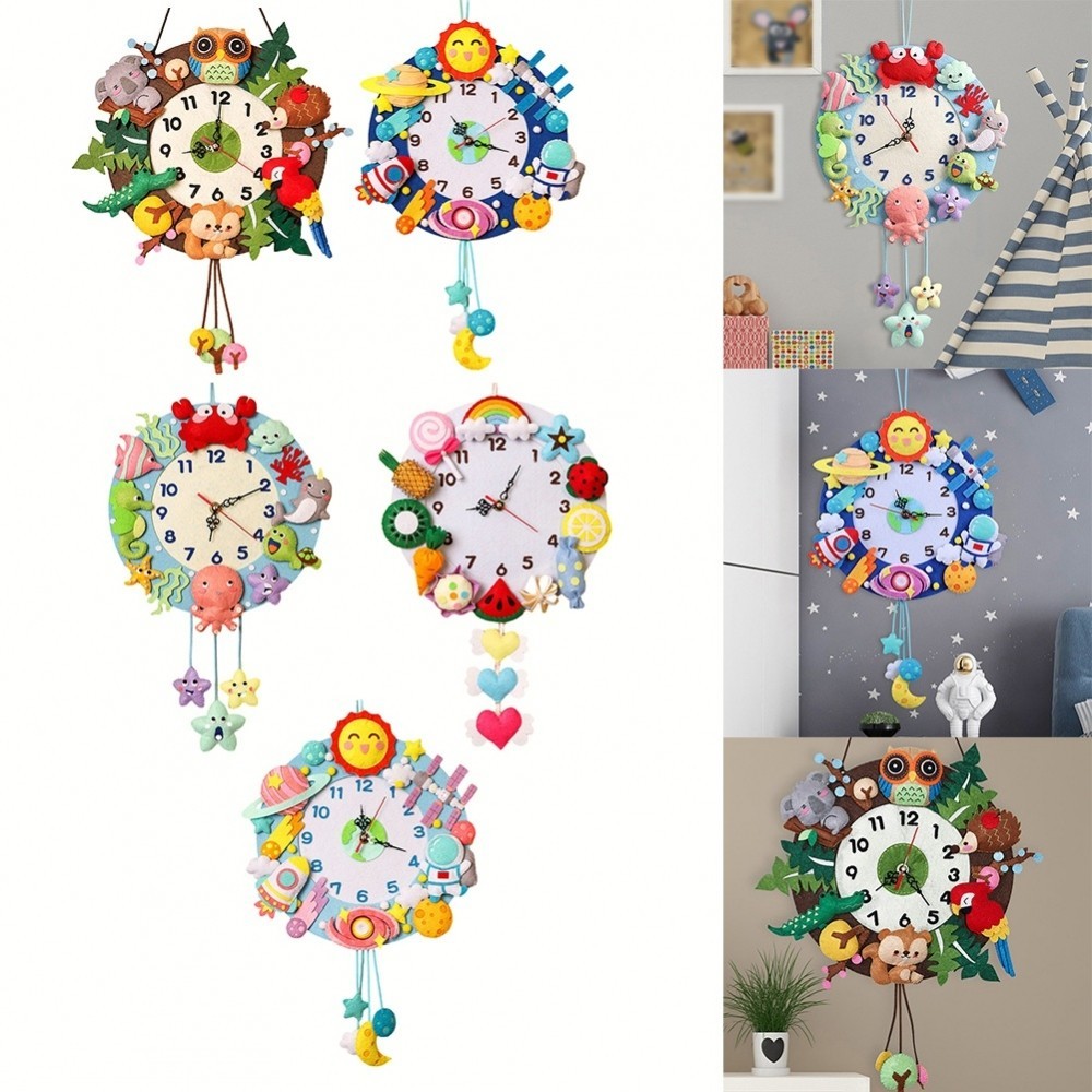 Educational DIY Wall Clock Kit for Kids Enhance Skills and Bond with ...