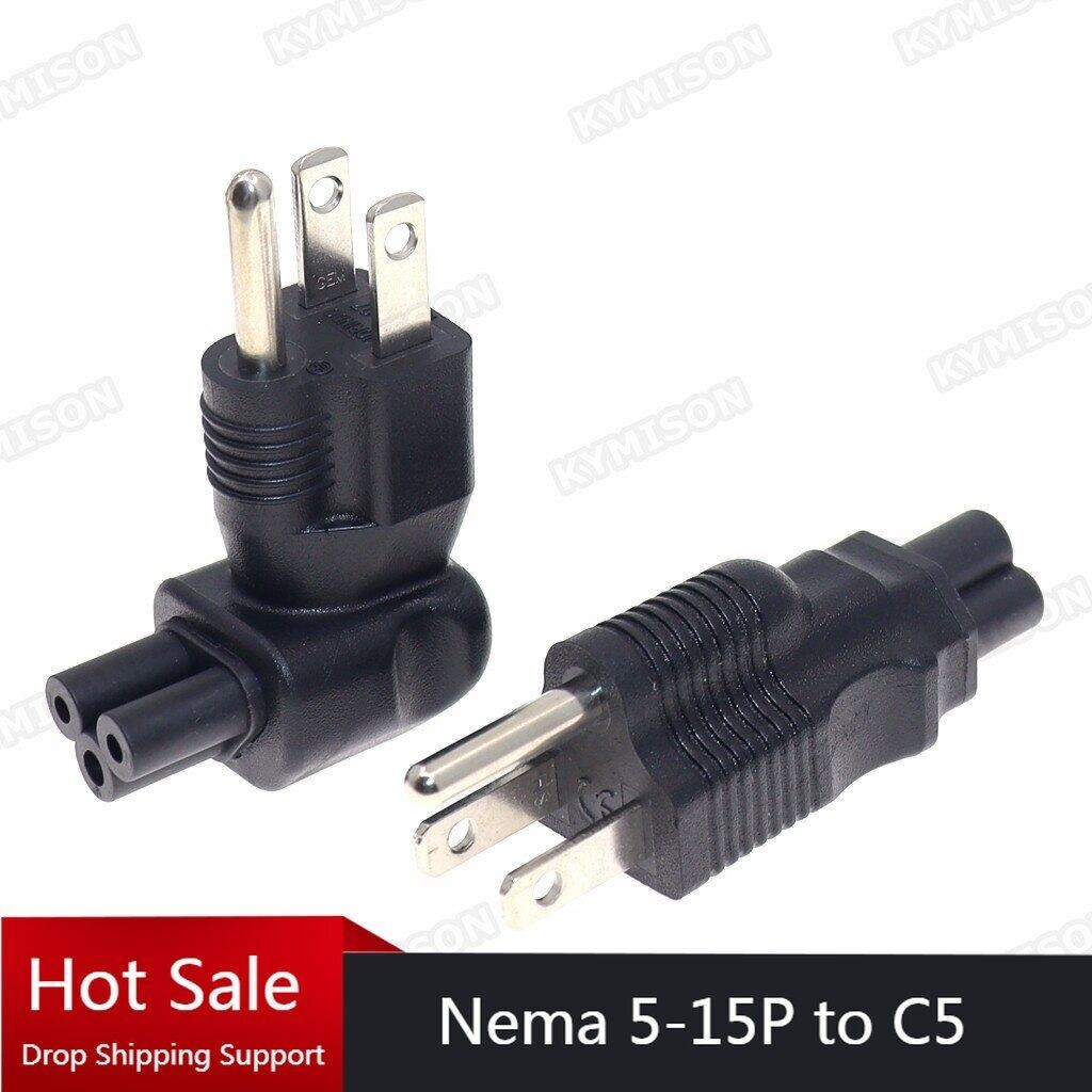 US American Standard Plug to IEC320 C5 AC Power Plug, Nema 5-15P Male ...