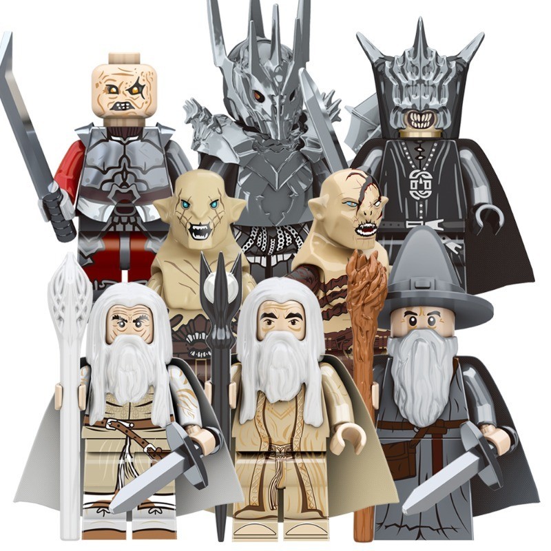 Gothmog Bolg Sauron Azog Gandalf Movie Series Character Mini Building ...