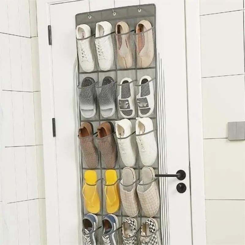 Shoe Organizer, Over The Door Hanging Shoe Rack Organizer For Closet ...