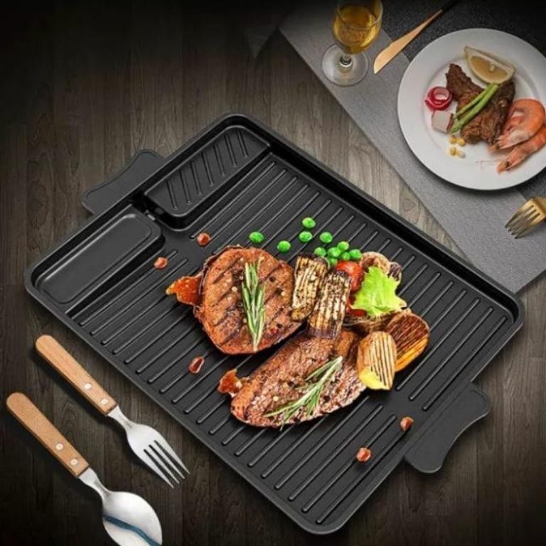 Barbecue Grill Pan Korean Style Stone Baking Samgyupsal Griller Sangyup ...