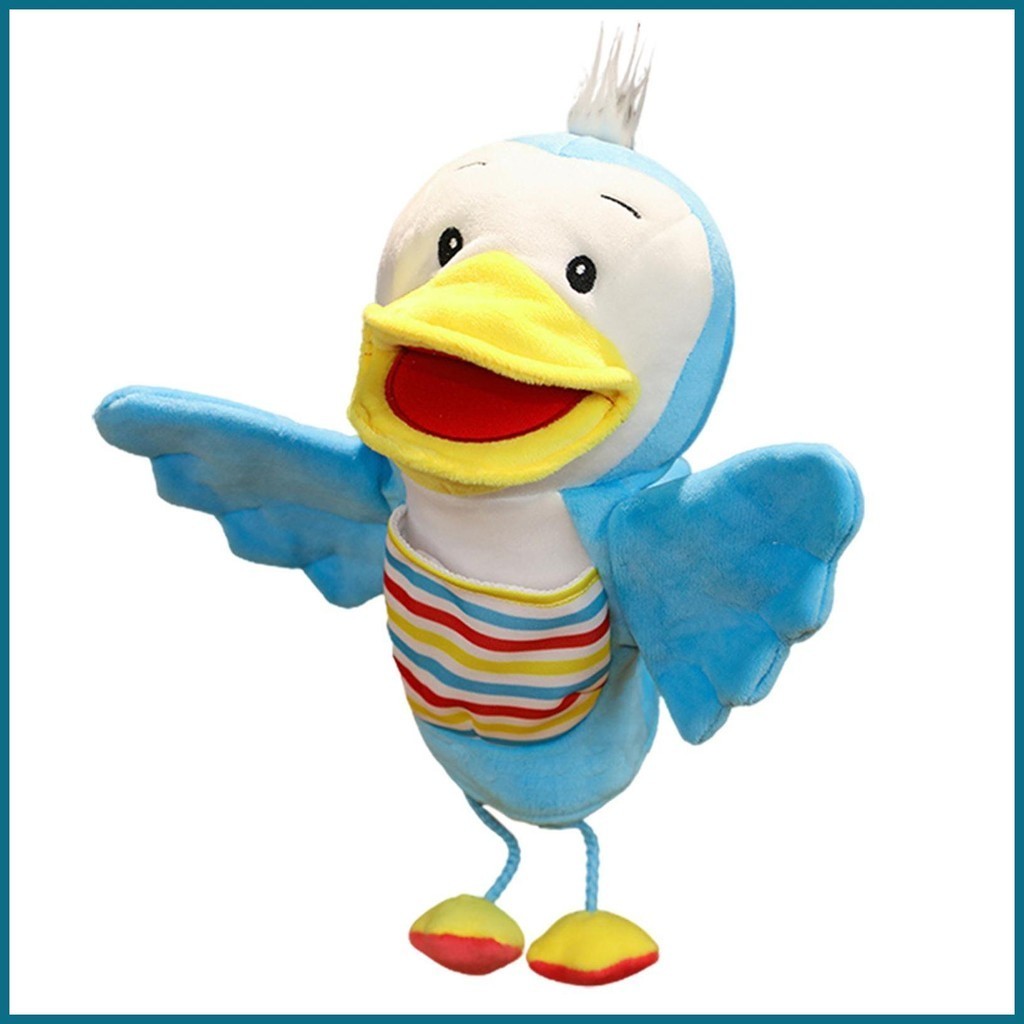 Cute Hand Puppet Duck Cartoon Interactive Toy Soft Children Toy with ...