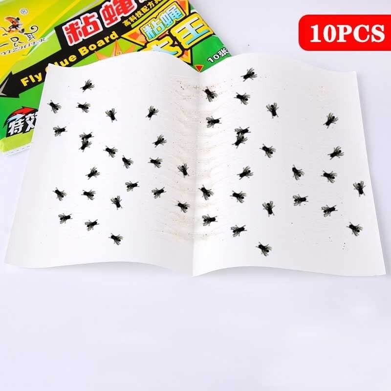 Sticky Glue Paper Fly Flies Trap Catcher Bugs Insects Catcher Board ...