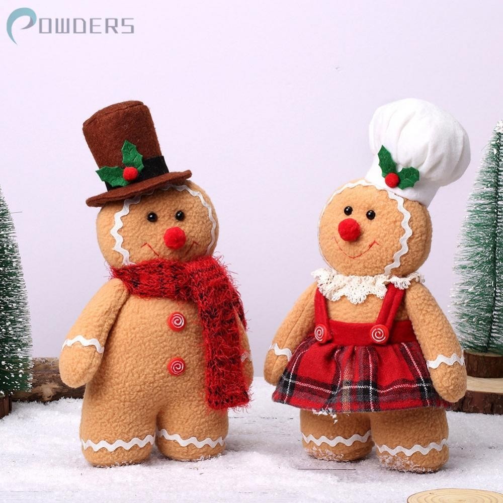 【shopee】Festive Gingerbread Doll Toy Decoration for Christmas Wool ...