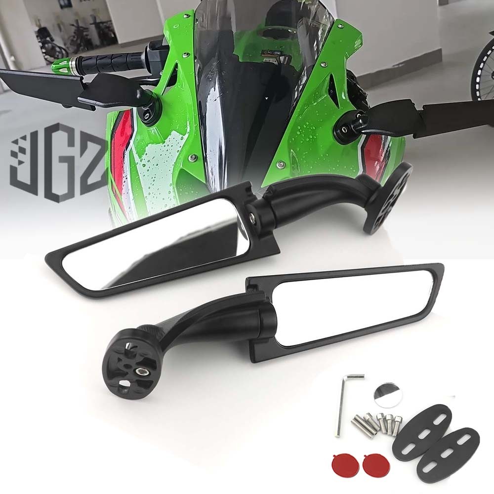 For KAWASAKI Zx25r Zx4r Zx4rr Winglet Side Mirror Cermin Sisi Stealth ...