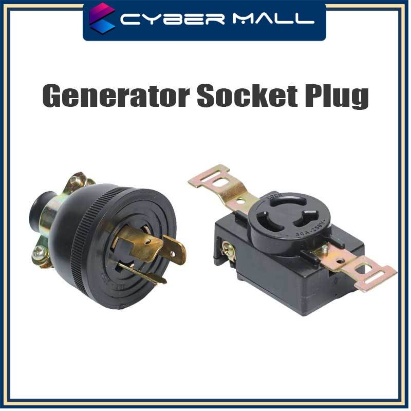 Single‑Phase Plug & Socket 3‑Hole Gasoline Generator Parts | Shopee ...