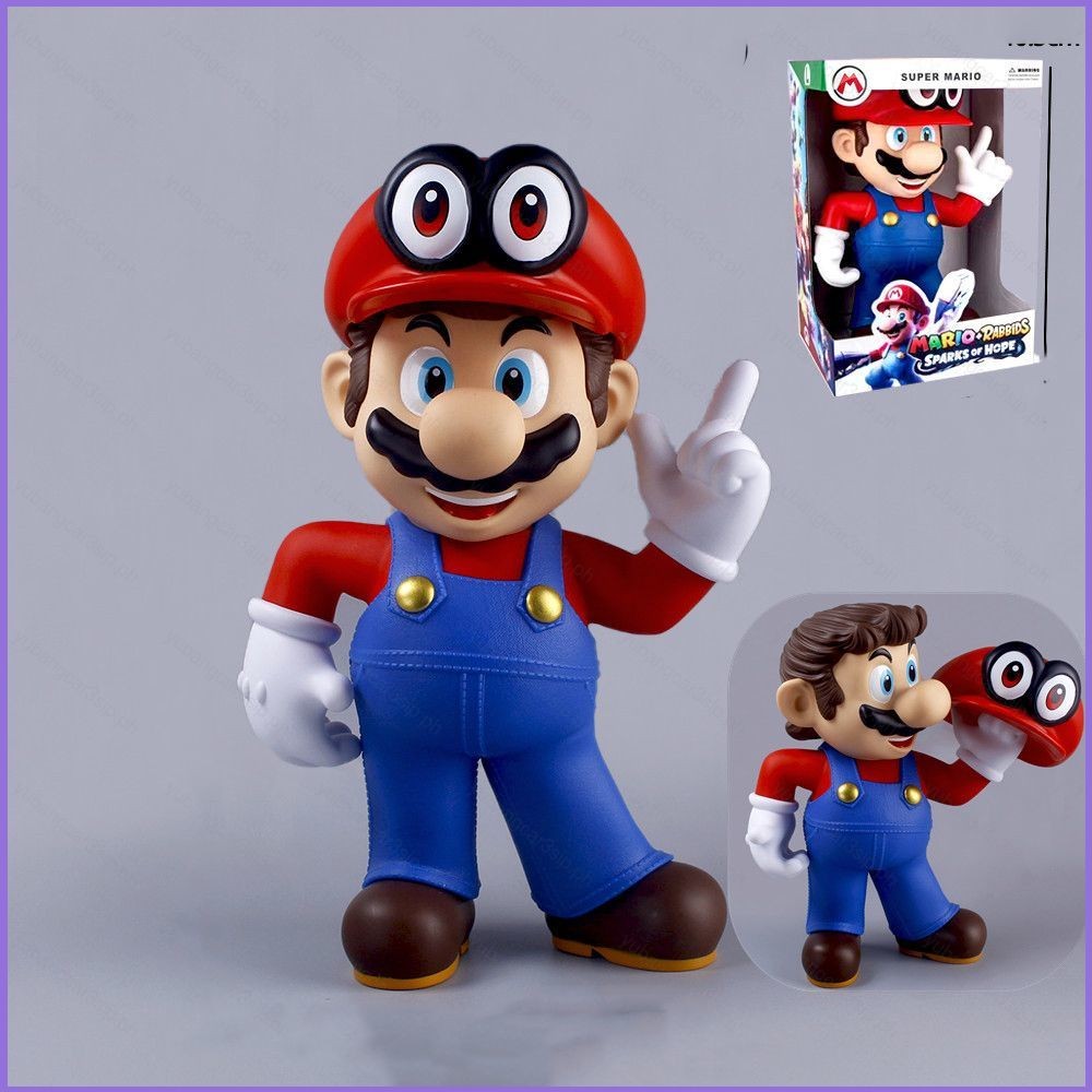 p 38cm Super Mario Action Figure Mario Removable hat large-sized Model ...