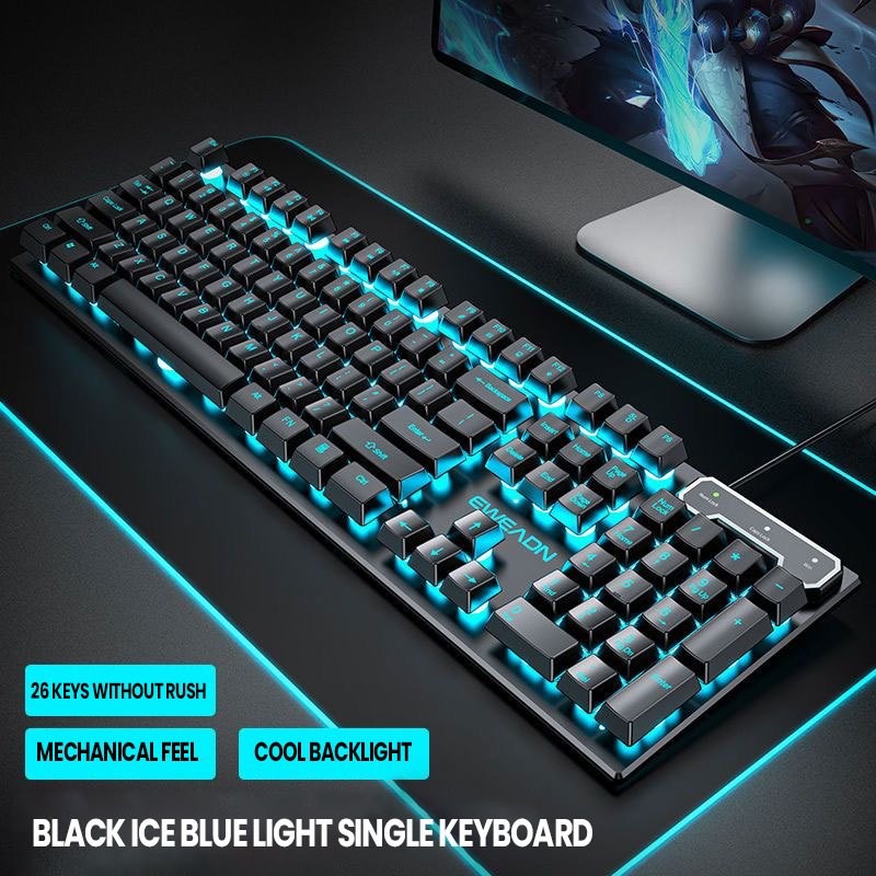 Centrix K-33 Gaming Mechanical Feel Keyboard 104 keys With LED Back ...