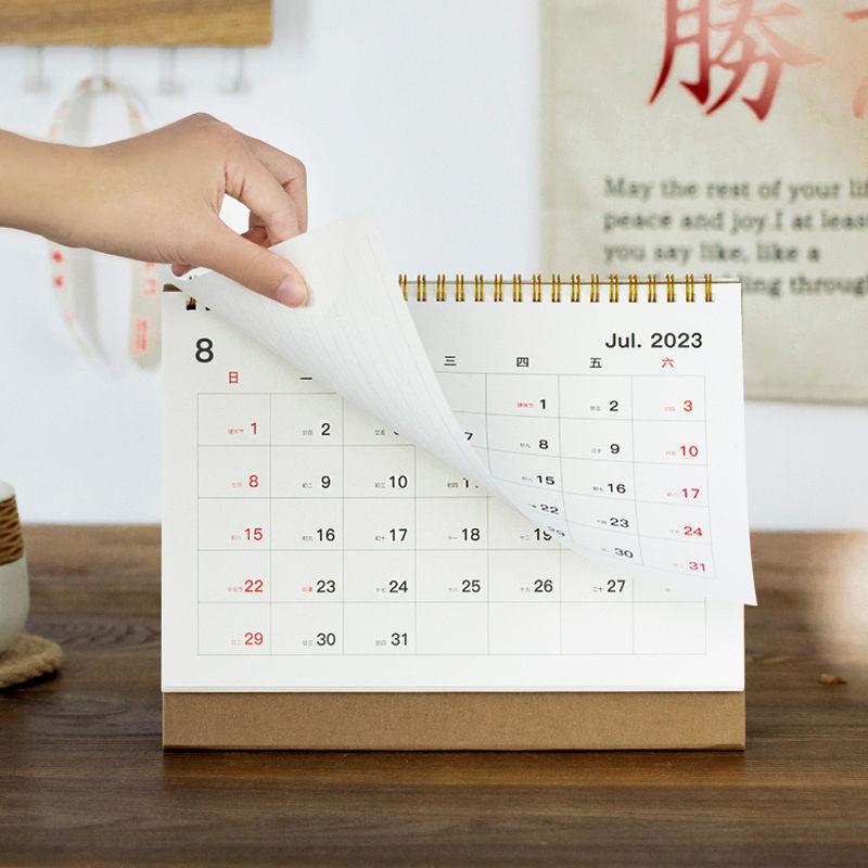 [New Store Special Offer] 2023 Desk Calendar Muji Notepad Calendar ...