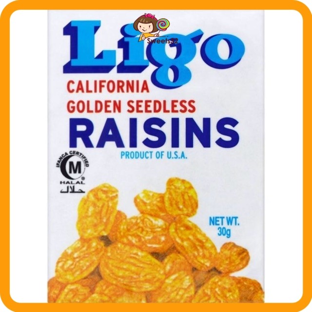 Ligo Golden Raisins 1X30gm (yellow / kuning) | Shopee Philippines