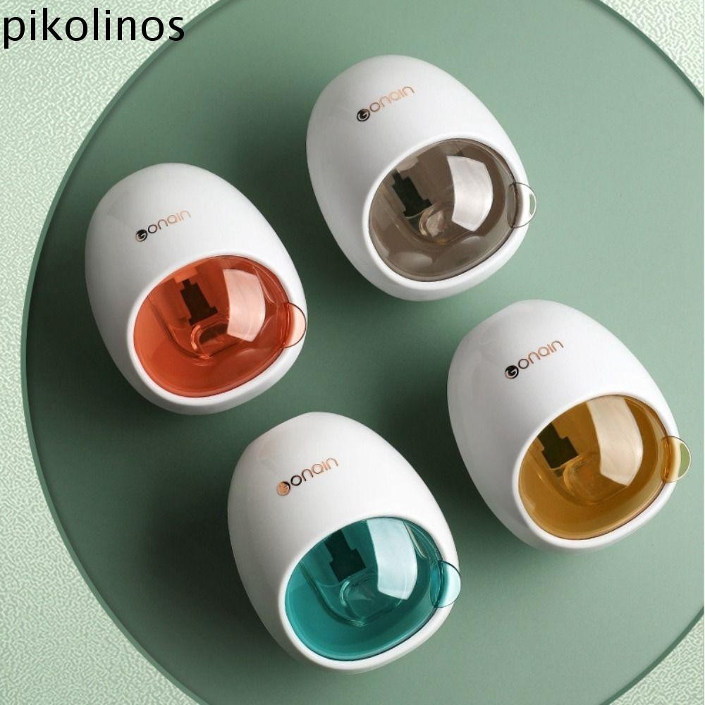 PIKOLINOS Toothpaste Dispenser, With Dust Cover Wall Mount Toothpaste ...