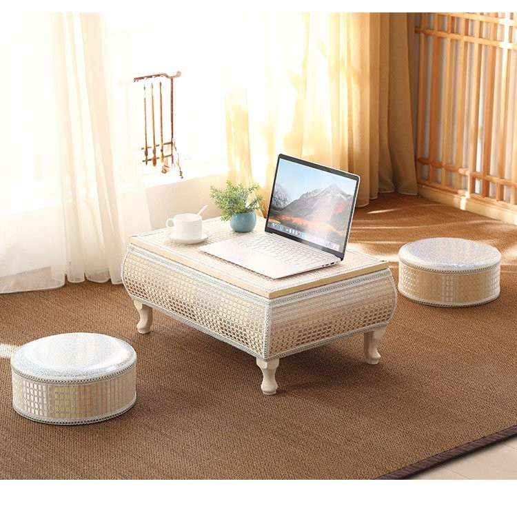 Wholesale Rattan Woven Minimalist Japanese Style Solid Wood Tatami Tea ...