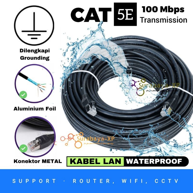 Lan Cable 10M UTP STP CAT5E 10 M 10 Meters 10Meter FTP Outdoor SPECTRA | Shopee Philippines