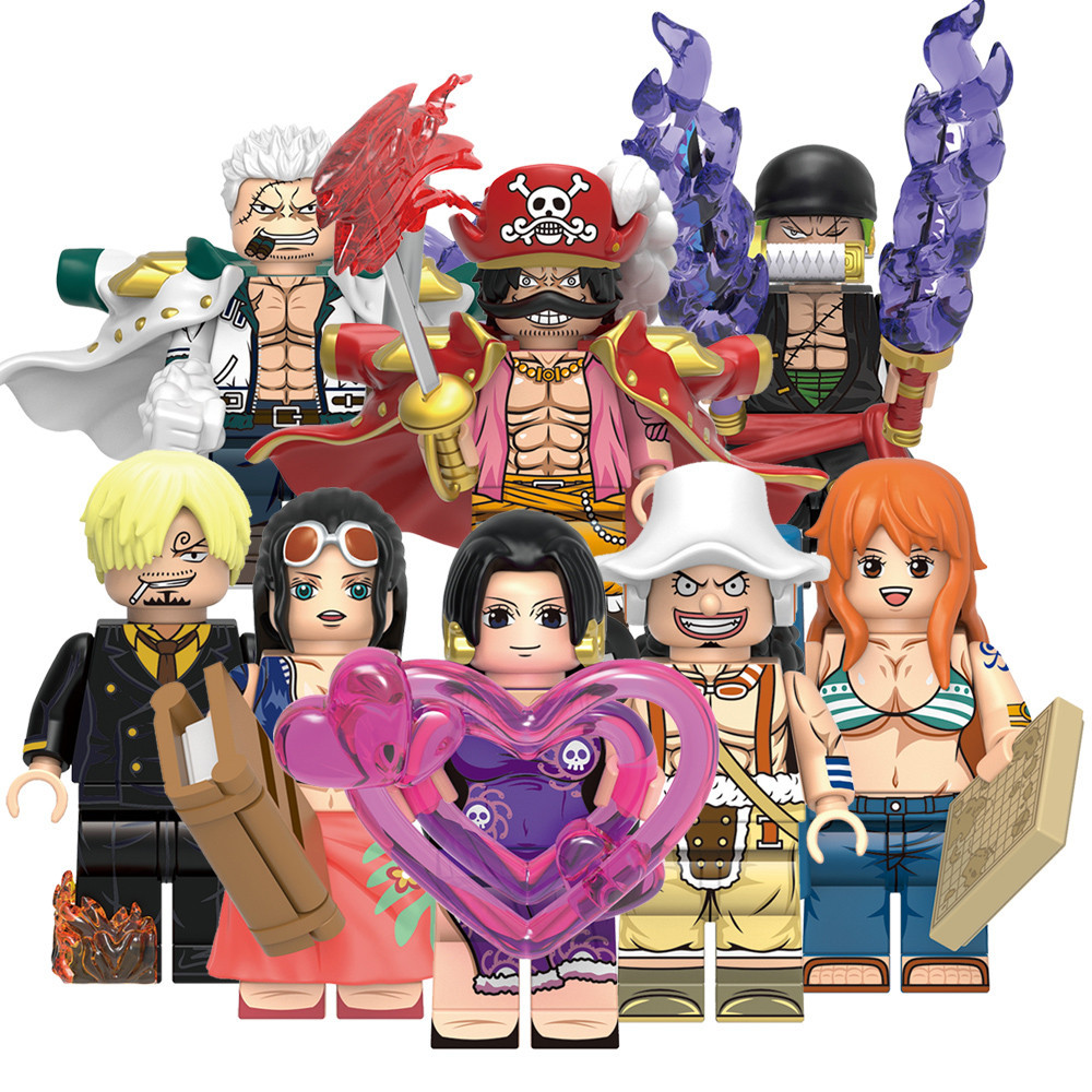 Anime One Piece Action Figure Gol D Roger Sanji Usopp Boa Hancock ...