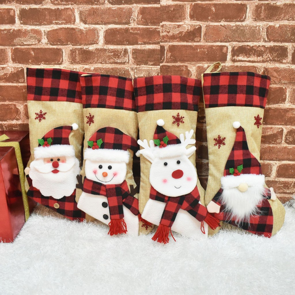 2024New Christmas Decorations Velvet Linen3DThree-Dimensional Cartoon ...