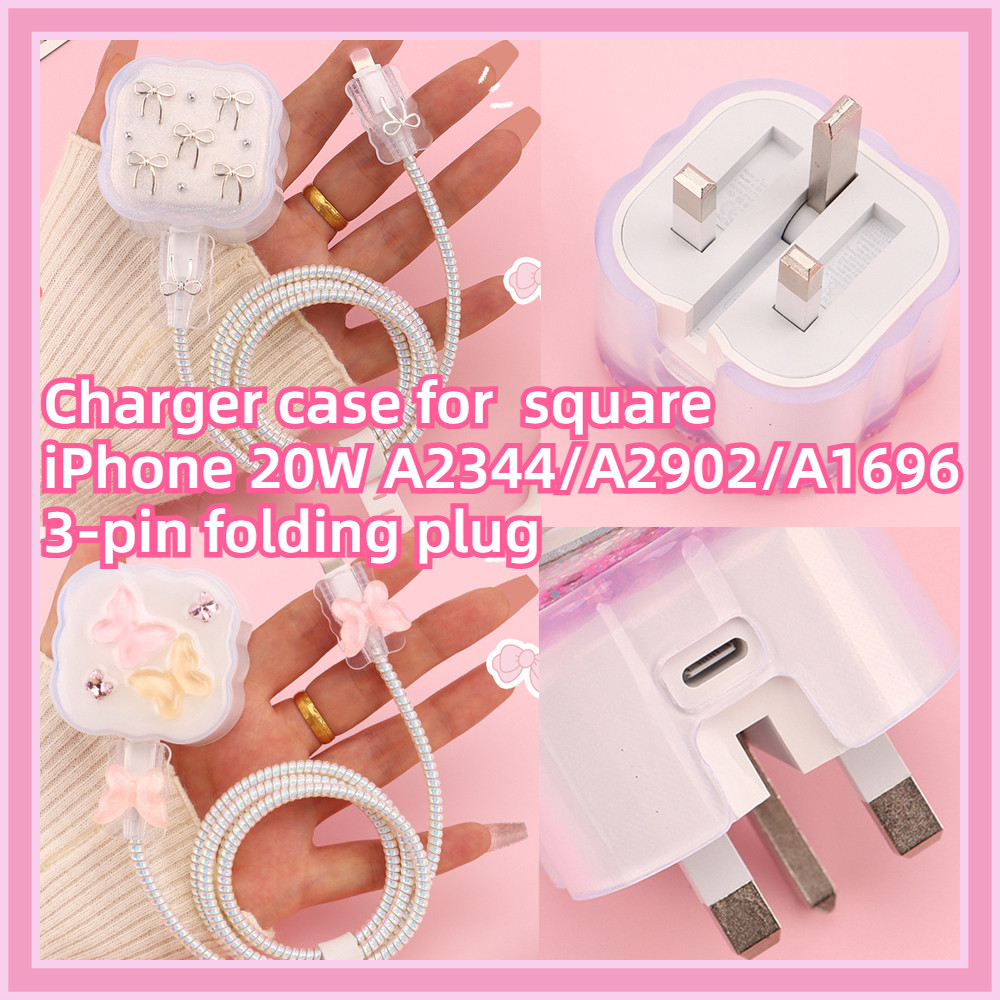 New style For iPhone 14 15 promax 20w A1696 A2344 UK 3-pin folding plug ...