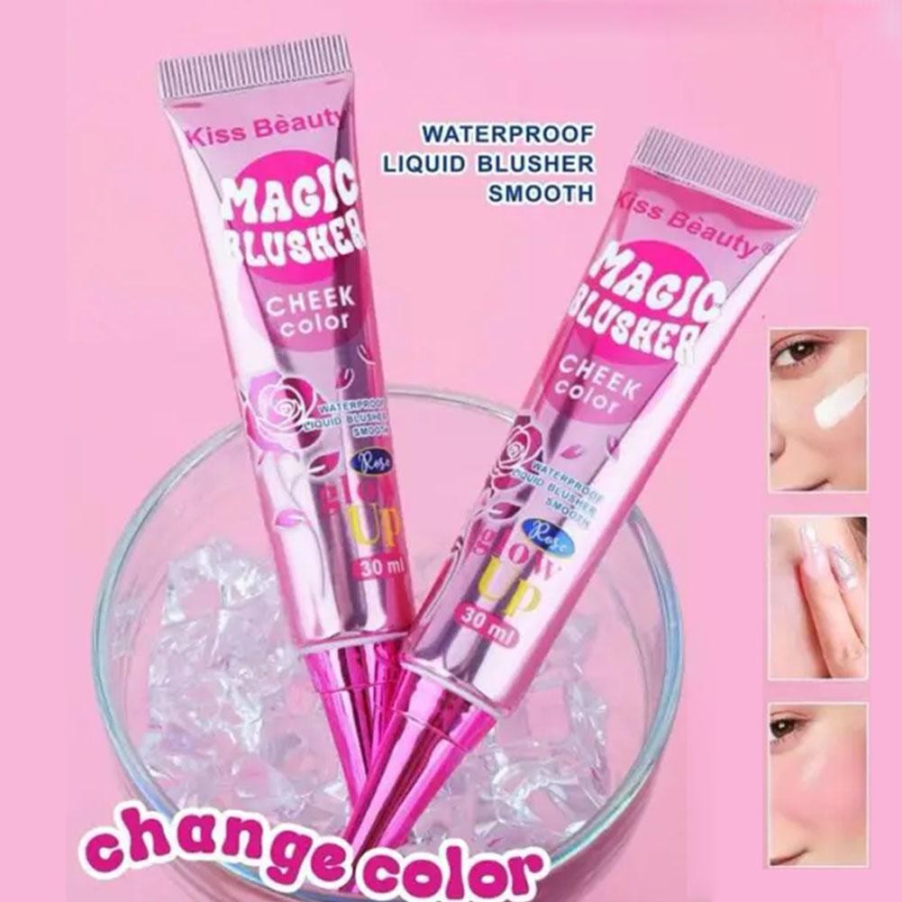 Kiss Beauty Magic Blusher Color Changing Liquid Blush On Waterproof ...
