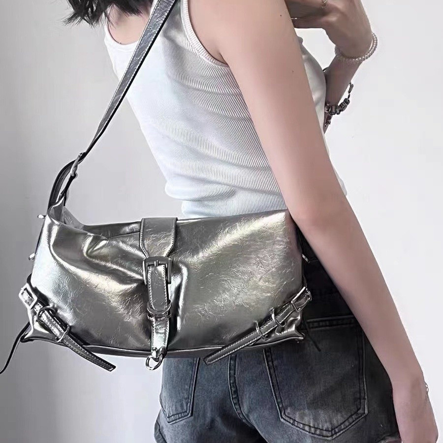 European and American Heavy Metal All-Matching Work Clothes Underarm ...