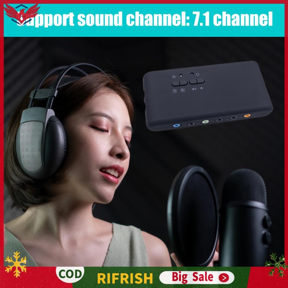 [Rifrish.ph] 7.1 Sound Card 8 Channel DAC Output Usb 2.0 Sound Card for ...