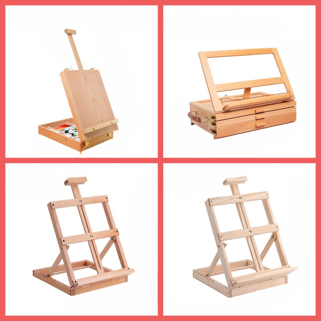 Adjustable desktop easel/showing stand/painting easel/made by pine or ...