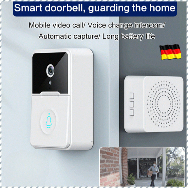 Remote Monitoring Doorbell Wide Angle Lens Doorbell Ultra-long Battery ...